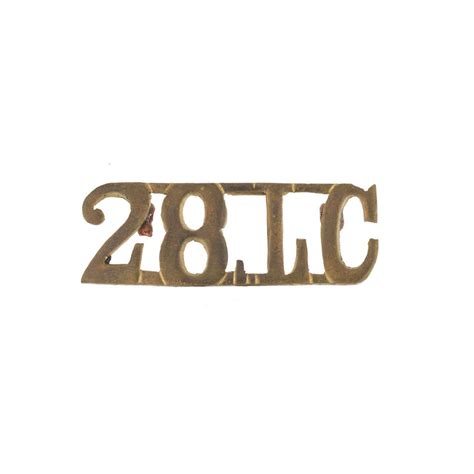 Shoulder Title 28th Light Cavalry 1903 1922 Online Collection