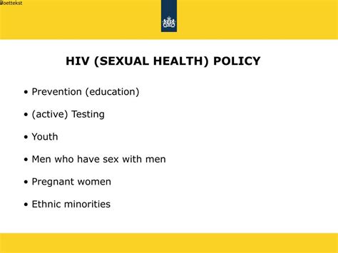 Ppt Hiv Dutch Prevention And Testing Guidelines Powerpoint