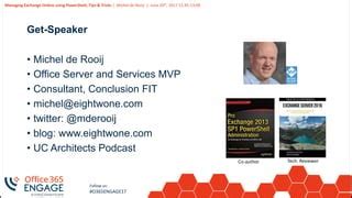 O Engage Managing Exchange Online Using Power Shell Tips