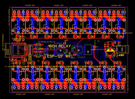 16ch Esp8266 Resources Easyeda