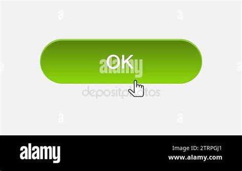 Ok Web Interface Button Clicked With Mouse Cursor Different Color