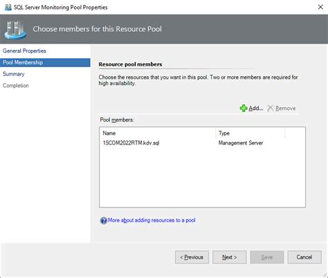 適用于 Sql Server 的管理元件中的sql Server監視集區 Microsoft Learn