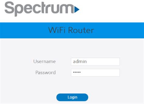 Spectrum Router Login 192 168 1 1