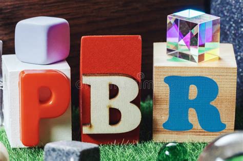 Abbrev PBR Spelled In Various Letters Stock Photo Image Of Wooden