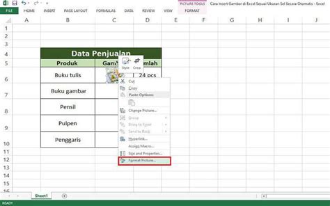 Cara Insert Gambar Excel Sesuai Ukuran Sel Secara Otomatis Idn Times