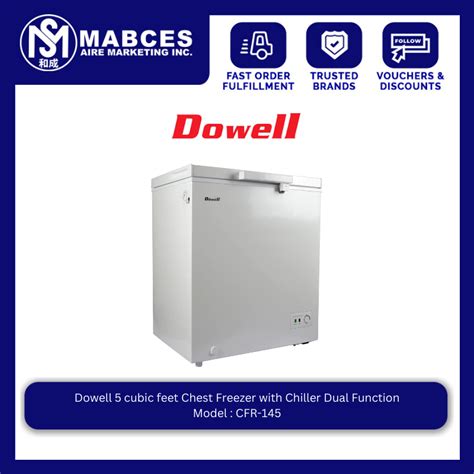 Dowell 5 Cubic Feet Chest Freezer With Chiller Dual Function Model