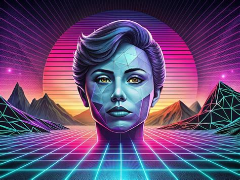 Premium Vector A Poster Of A Woman With A Face On It That Says The Word