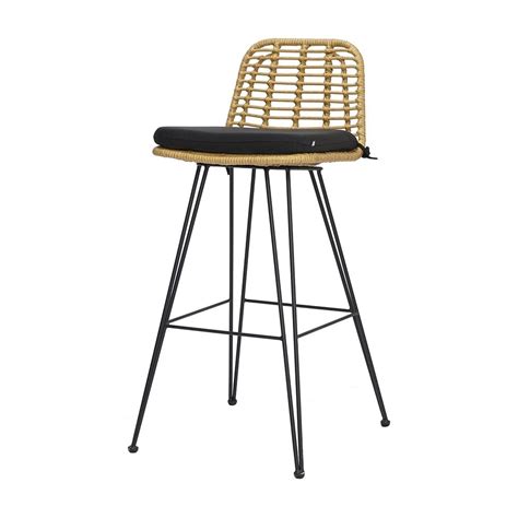 Стул барный Bergenson Bjorn Vetle Flat, ротанг BB0000479 - выгодная ...