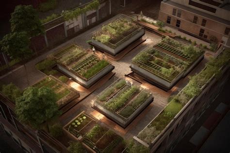 Model Or Prototype Of Urban Ecological Garden Generative Ai Premium