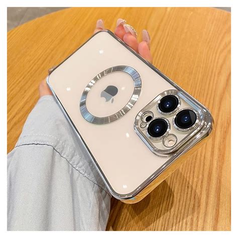 Shop Generic Luxury Plating Clear Logo Hole Shockproof Phone Case For