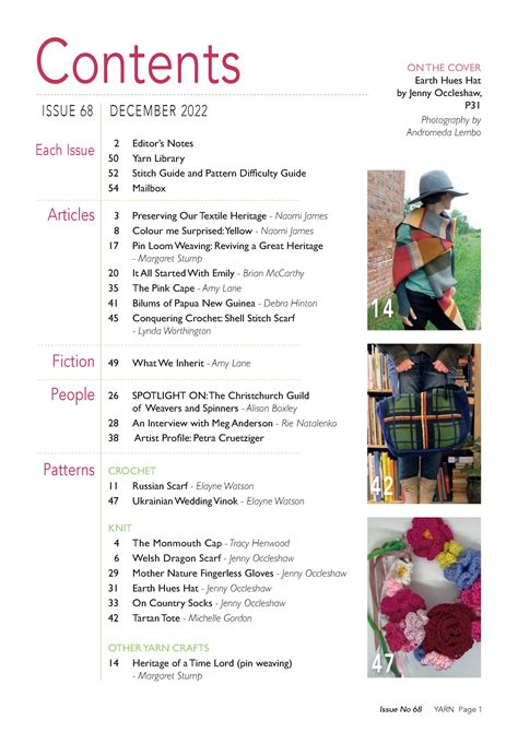Artwear Publications Back Issue Yarn 68