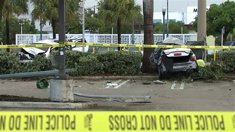 Man Killed Woman Injured In 3 Vehicle Hit And Run Crash In Miami Nbc
