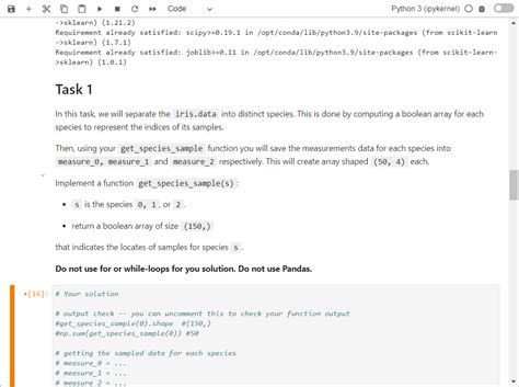 a 8 1 c code python 3 ipykernel o sklearn