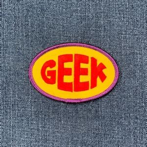 Geek Patch Smart Nerd Brainiac Techie Programmer Badge 3 Iron On Etsy