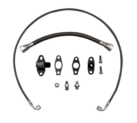 Wehrli Lb7 Lly Lbz Lmm Lml Duramax S400 Single Turbo Oil Line Kit