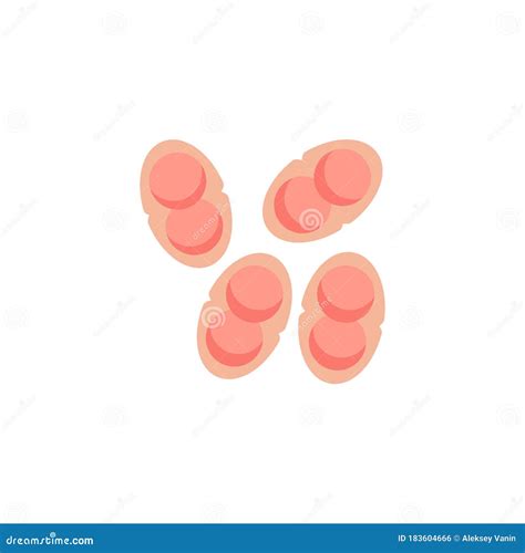 Pneumococcus Infection Isometric Icon Vector Isolated Illustration