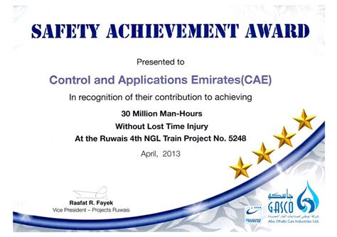 Free Printable Safety Award Certificates Download Free Printable