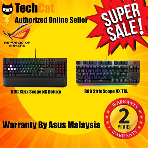 Asus ROG Strix Scope RX Strix Scope NX Deluxe Strix Scope NX TKL Mechanical RGB Gaming