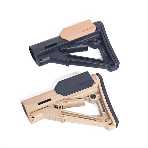 Sandi Tactical Ctr Style Stock With Gbrs Style Cheek Riser Black Hpa Uk