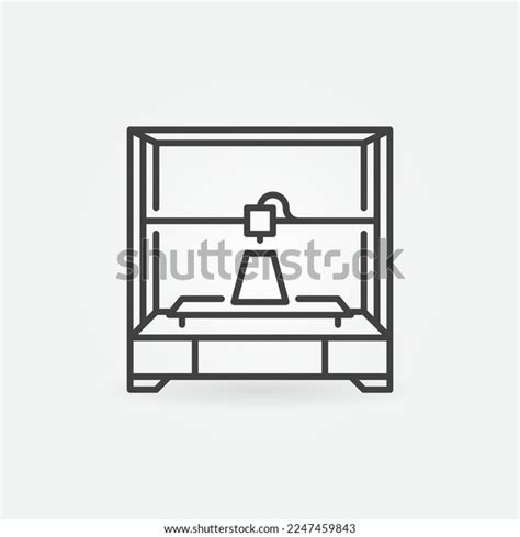 D Printer Vector Additive Manufacturing Concept Stock Vector Royalty Free