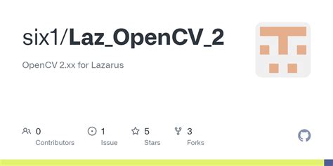 Github Six1lazopencv2 Opencv 2xx For Lazarus