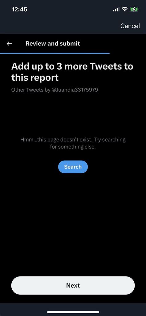 Is The Report Function Not Working Rtwitter