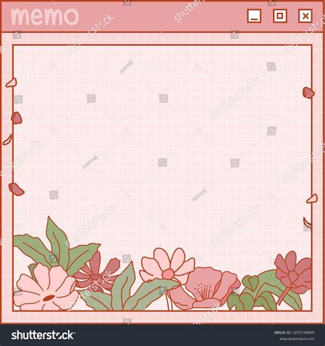 Cute Memo Template Cute Note Template Stock Illustration 2257178009 Shutterstock