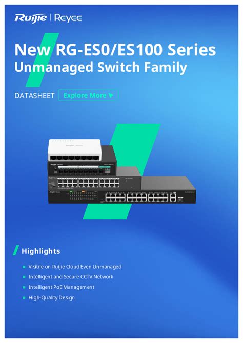 Ruijie 8 Port Gigabit Unmanaged Switch From Alltrade Rg Es08g L