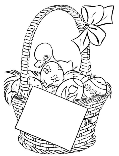 Desenhos De Cestas De Páscoa Para Colorir Pop Lembrancinhas