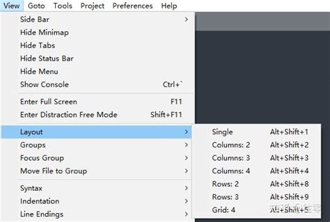 Sublime Text 分屏和取消分屏 知乎
