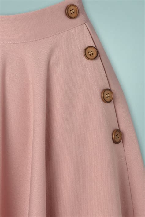Banned Retro Polly May Swing Skirt In Pink