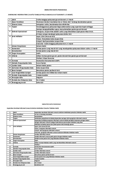 Indikator Mutu Igd New Pdf