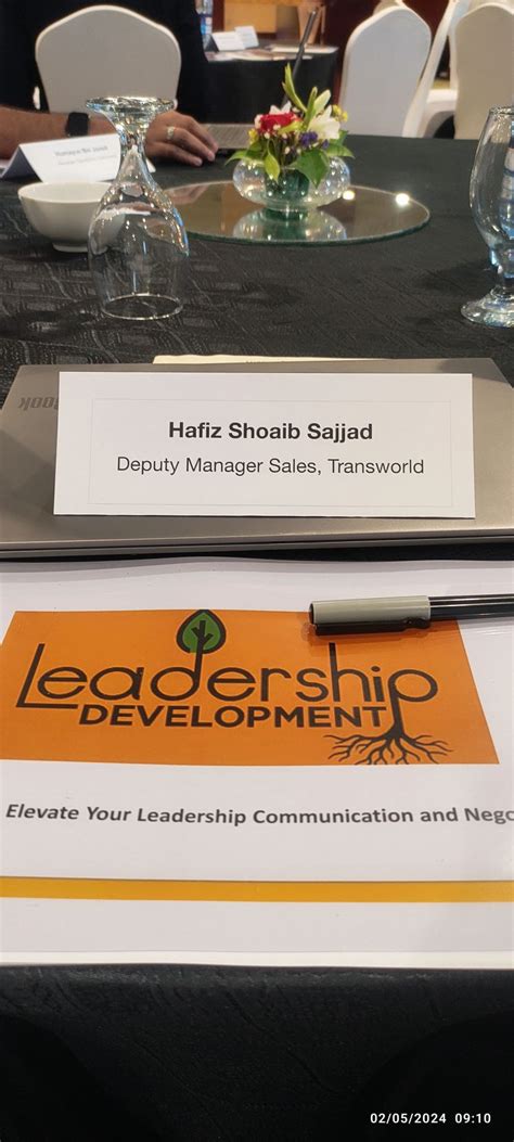 Hafiz Shoaib On Linkedin Attend The Leadership Development Training