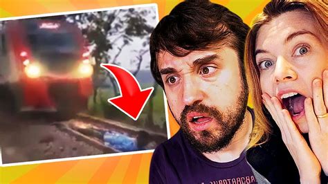ENTROU EMBAIXO DO TREM Vídeos que QUASE deram errado YouTube