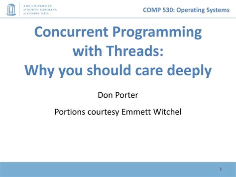 Ppt Concurrent Programming With Threads Why You Should Care Deeply