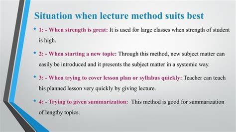 Lecture Teaching Method Teacher Centred Method Pdf