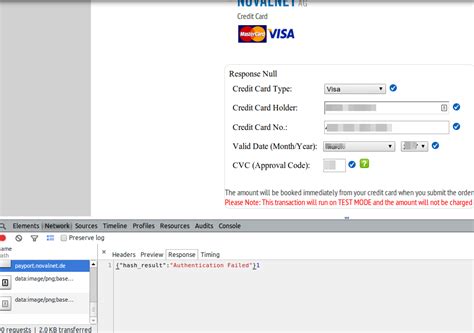 Novalnet Credit Card Please Enter Valid Credit Card Details 2216315