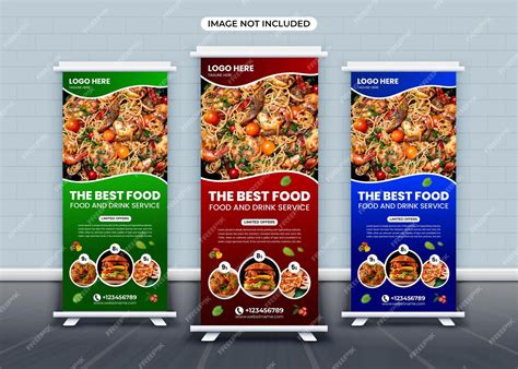 Premium Vector Food Roll Up Banner Design And Special Delicious Food