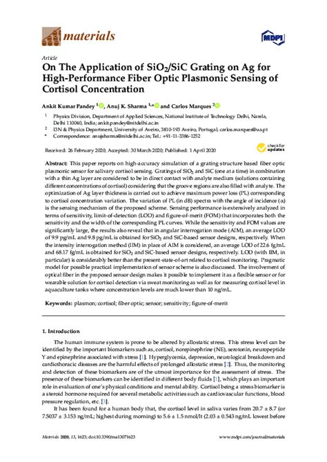Pdf On The Application Of Sio2sic Grating On Ag For High Performance