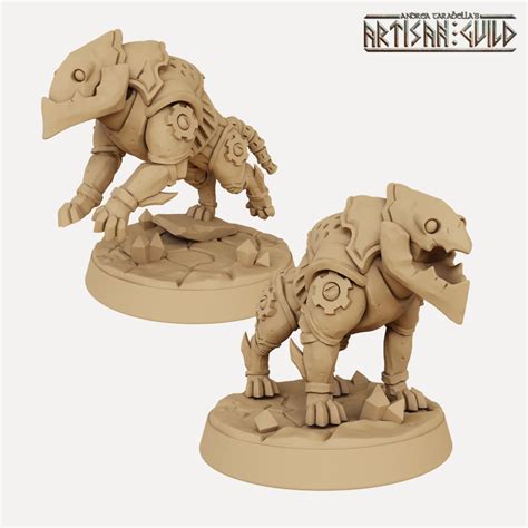 Golem Hounds 3d Printed Miniatures — Empire Of Minis