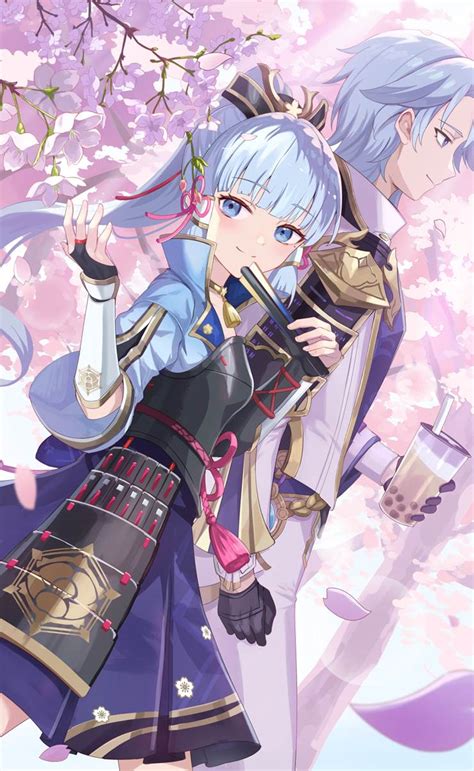 神里插画师ξξ的神里绫华插画图片 Bobopic