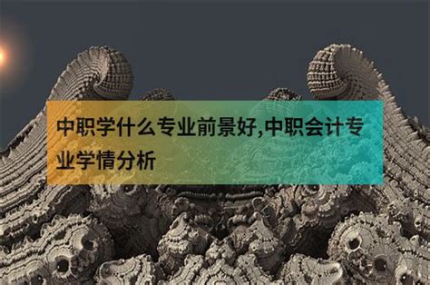 中职学什么专业前景好 中职会计专业学情分析 职教网