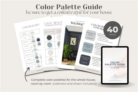 Balboa Mist Benjamin Moore Color Palette Whole House Paint Etsy