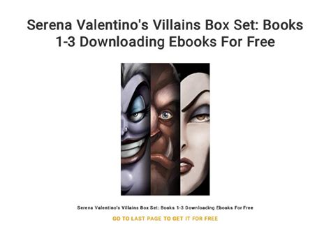 Serena Valentinos Villains Box Set Books 1 3 Downloading Ebooks For