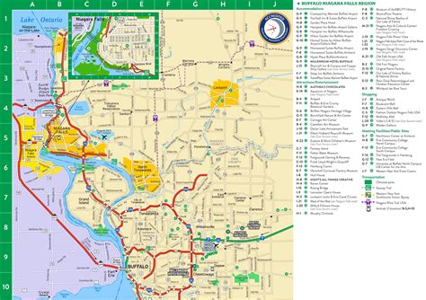 Niagara Falls Area Tourist Map Us