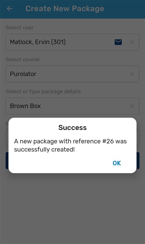 How To Use The Package Scanner On The Mobile App Condo Control English