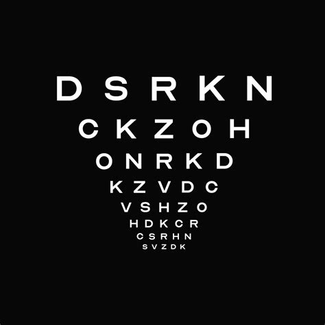 Optician Sans Is A Typeface That Completes The Eye Test Chart Alphabet