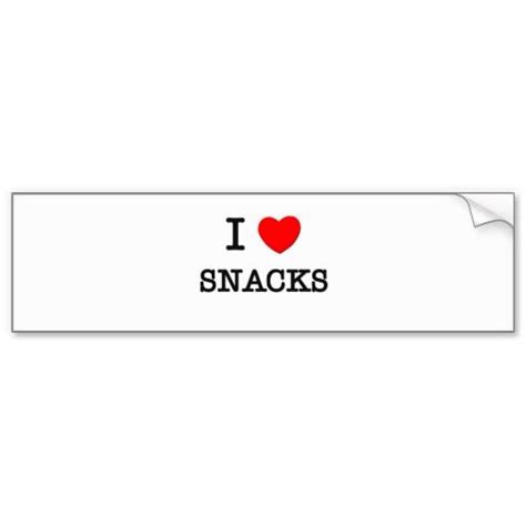I Love Snacks Bumper Sticker Zazzle Bumper Stickers Harry Potter