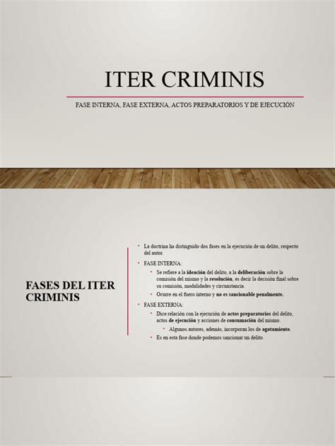 Fases Del Iter Críminis Descargar Gratis Pdf Pena Capital Derecho