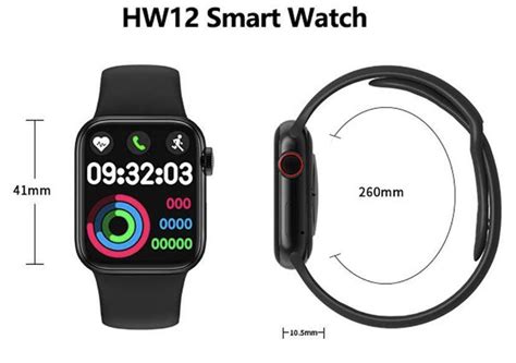 SMARTWATCH HW 12 PRETO - Barra Soluções Informática e Papelaria